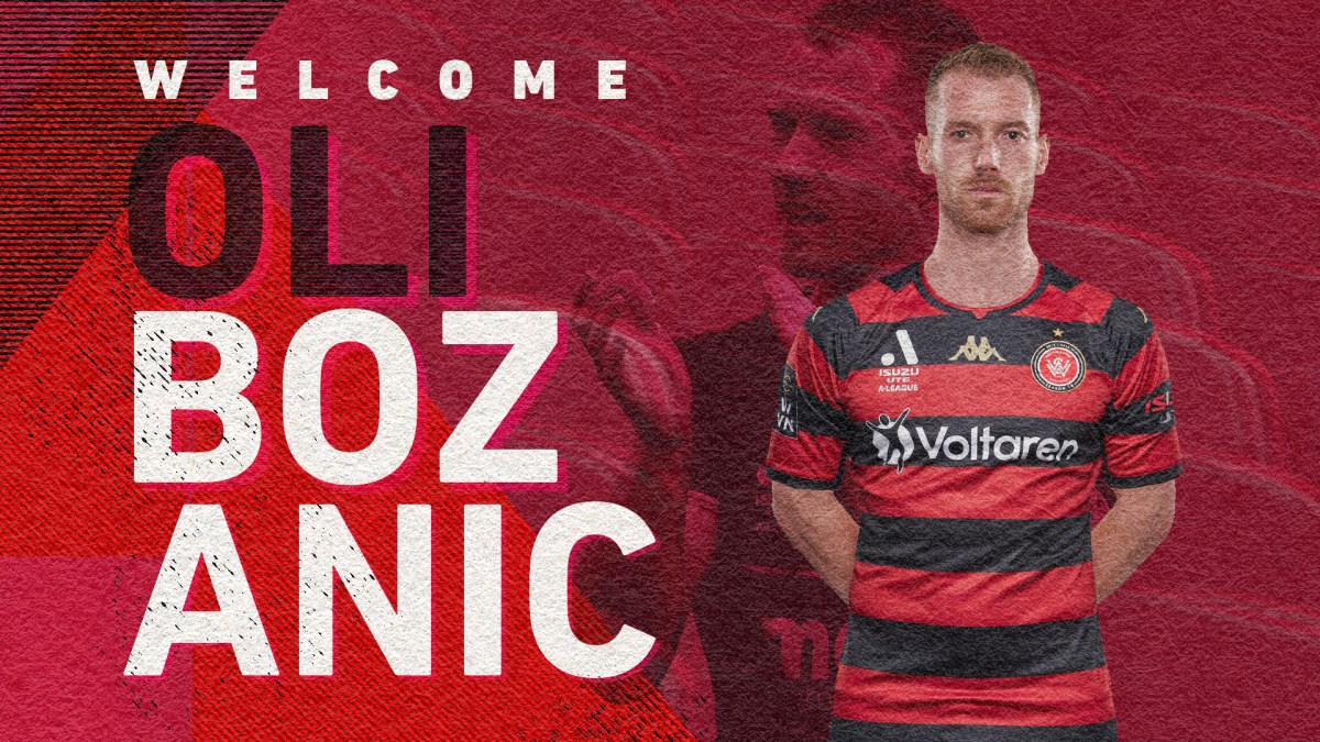 Bozanic is Red & Black - Western Sydney Wanderers