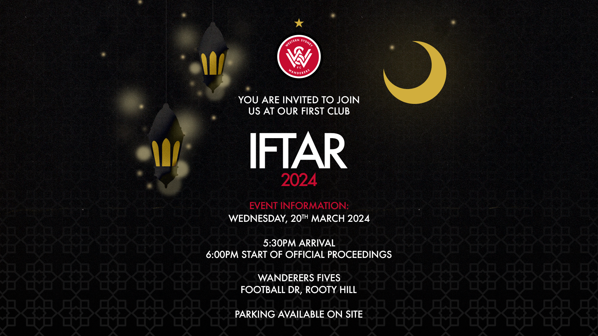 Wanderers to host Iftar event - Western Sydney Wanderers