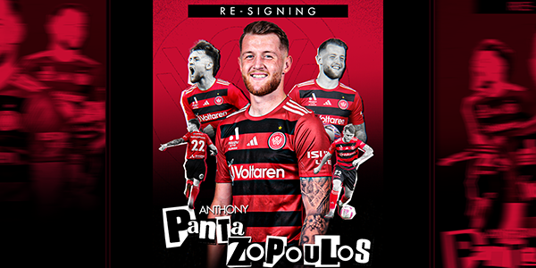 Pantazopoulos extends with Wanderers - Western Sydney Wanderers